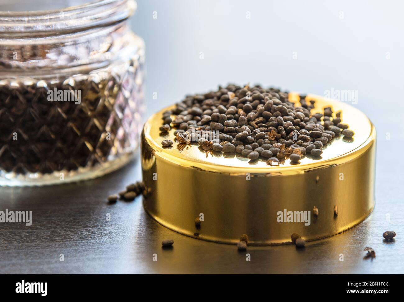 Babchi dry raw seeds (Psoralea Corylifolia Stock Photo - Alamy