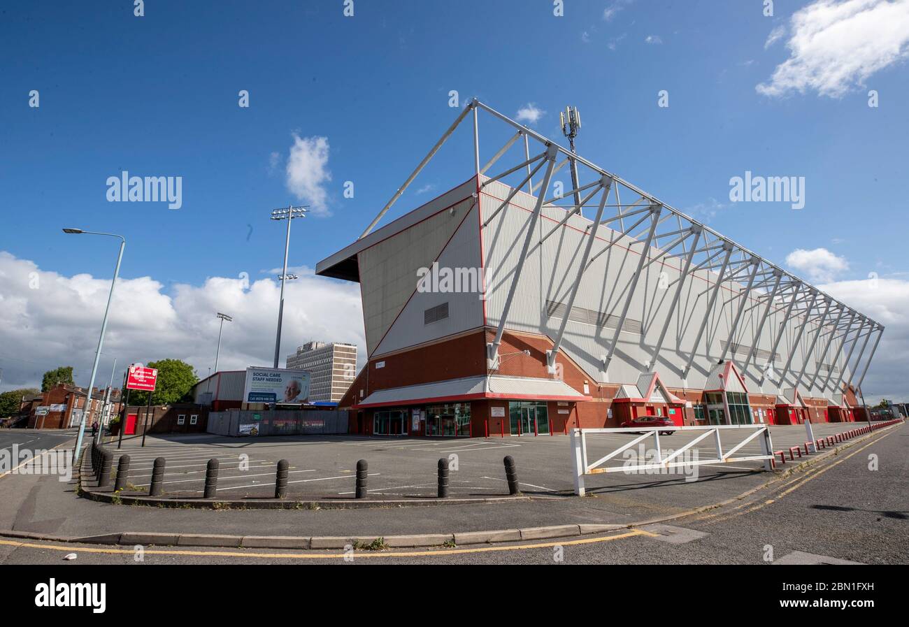 A general view of The Alexandra Stadium in Crewe, home of Crewe ...