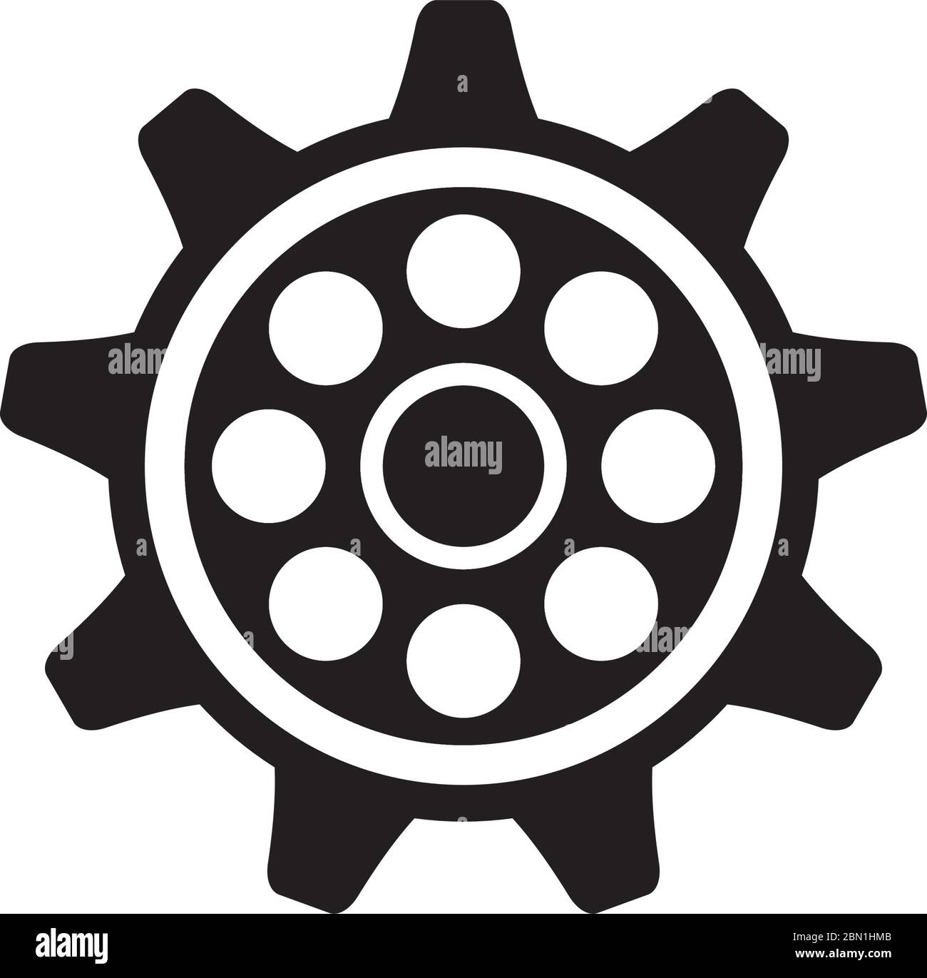 Mechanical gear background template Cut Out Stock Images & Pictures - Alamy