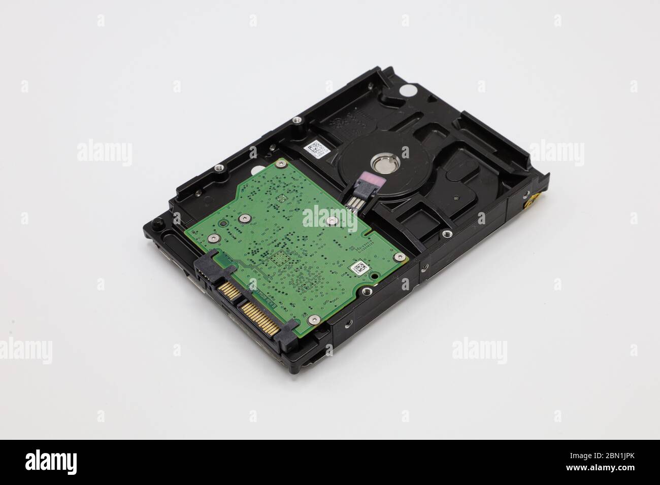 Hard disk isolated on a white background. Computer HDD Hard Disk Drive ...
