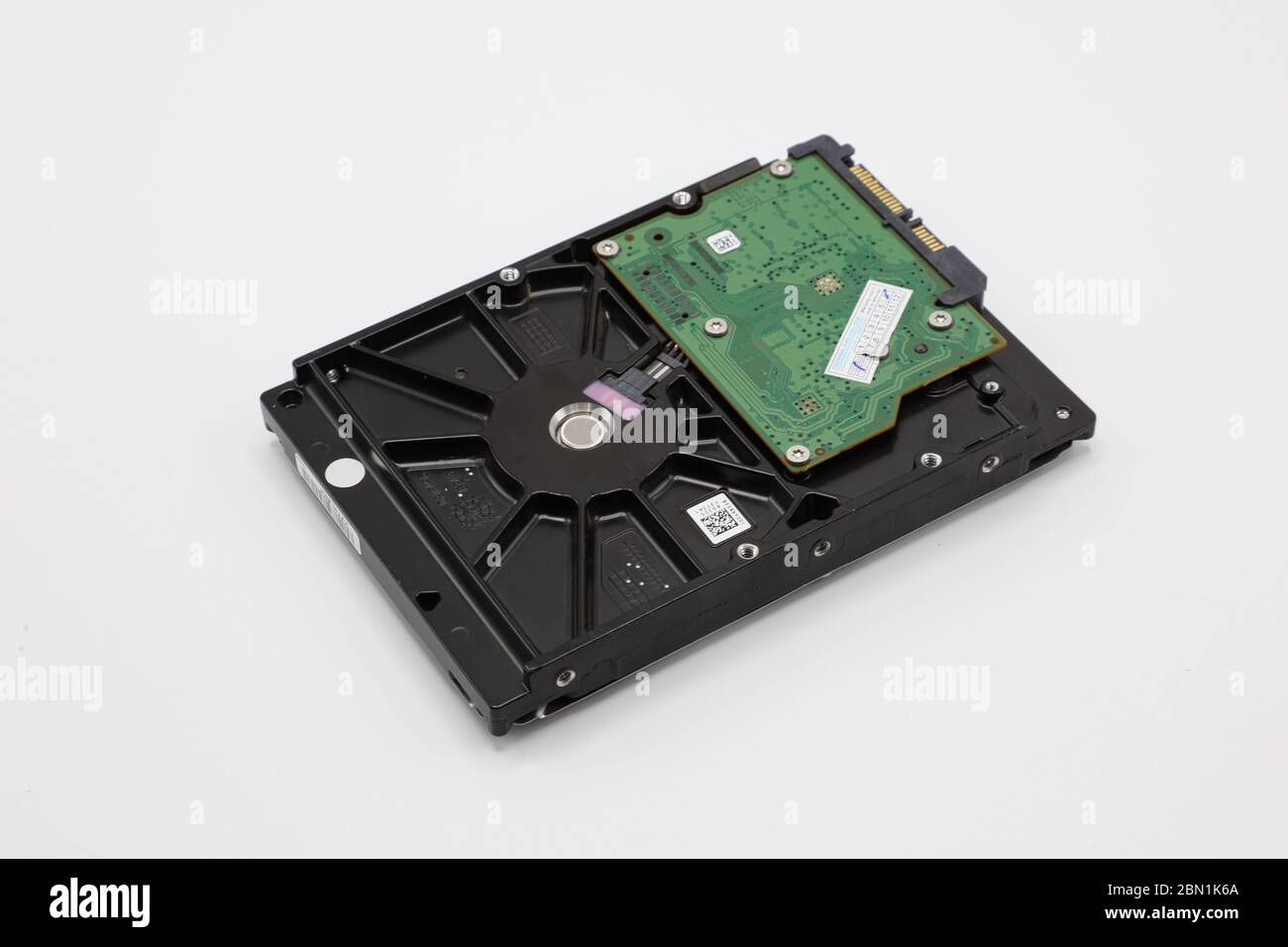 Hard disk isolated on a white background. Computer HDD Hard Disk Drive ...