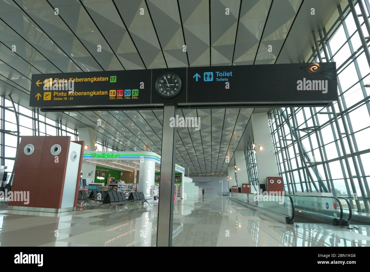 Jakarta, Indonesia - February 2, 2017: Flight Signs at Soekarno Hatta ...
