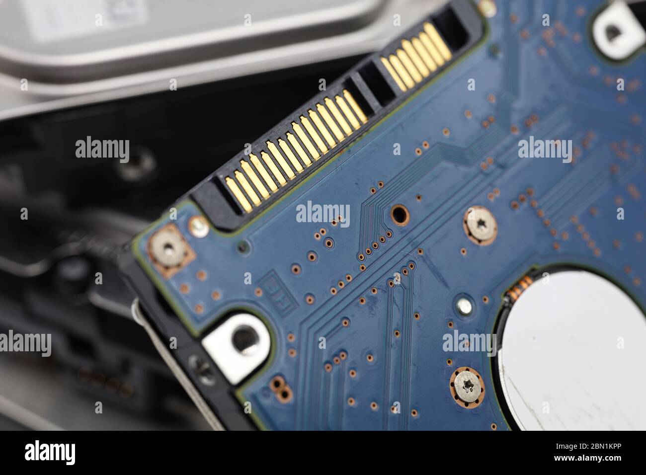 Hard disk isolated on a white background. Computer HDD Hard Disk Drive ...