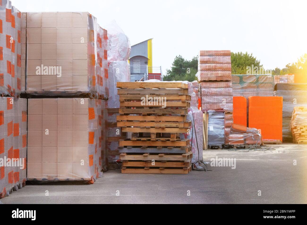 Construction Materials. Building materials and pallets for construction ...