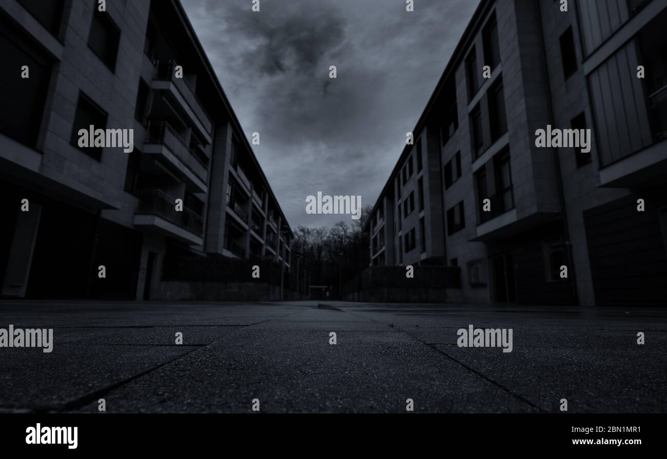 Empty city road hi-res stock photography and images - Alamy