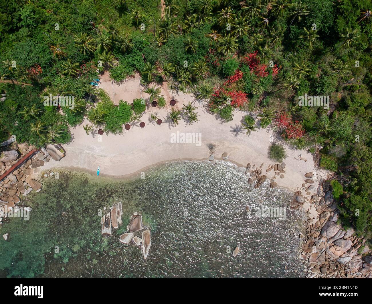 Secluded tropical exotic beach with lagoon hi-res stock photography and ...
