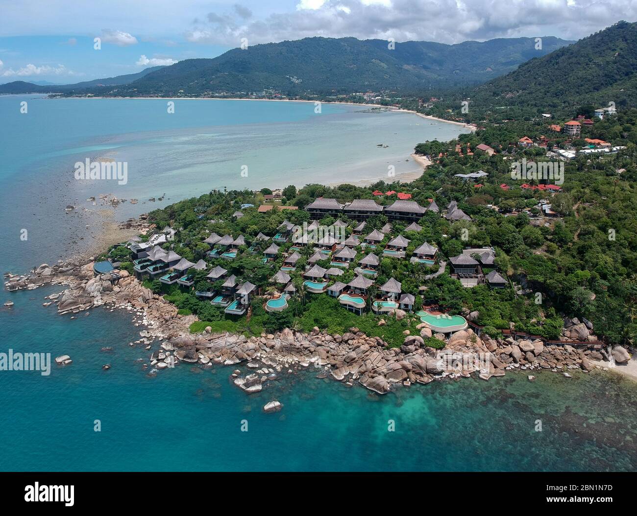 Luxury resort near Lamai beach on tropical Koh Samui island in Thailand ...