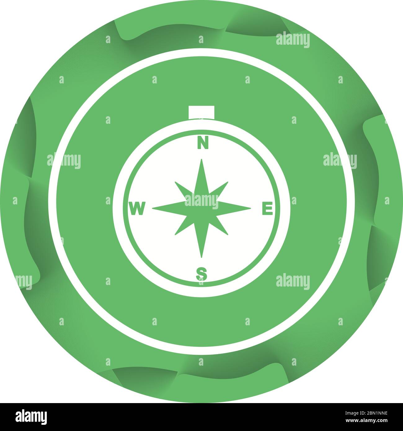 Beautiful Compass Vector Glyph icon Stock Vector Image & Art - Alamy