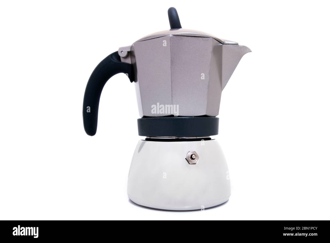 coffee pot maker isolated on a white background Stock Photo - Alamy