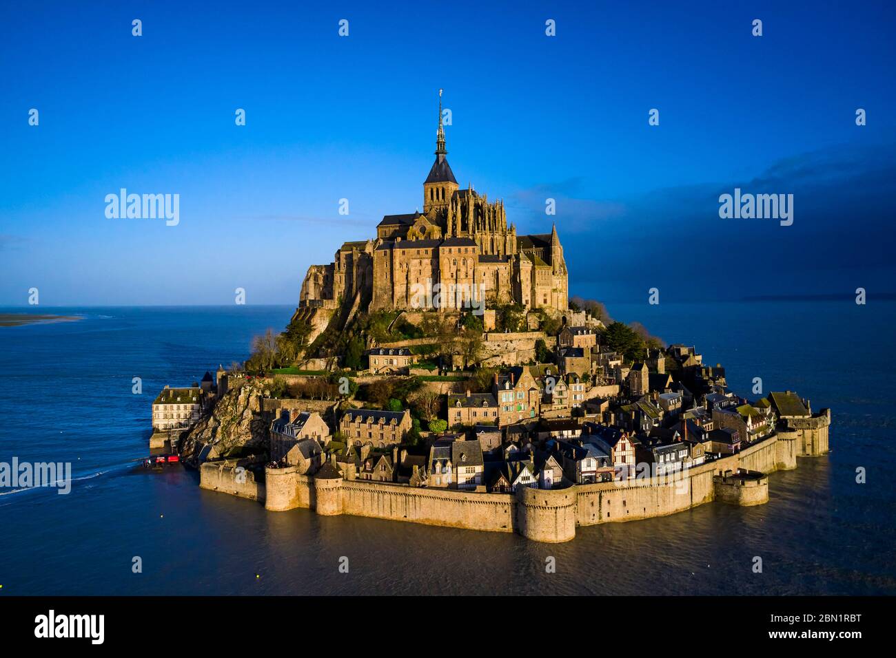 France, Normandy, Manche department, Bay of Mont Saint-Michel Unesco ...