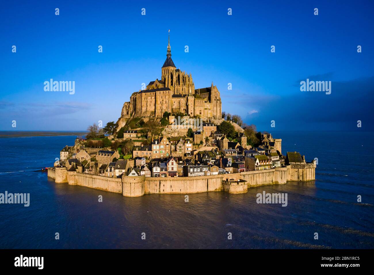 France, Normandy, Manche department, Bay of Mont Saint-Michel Unesco ...