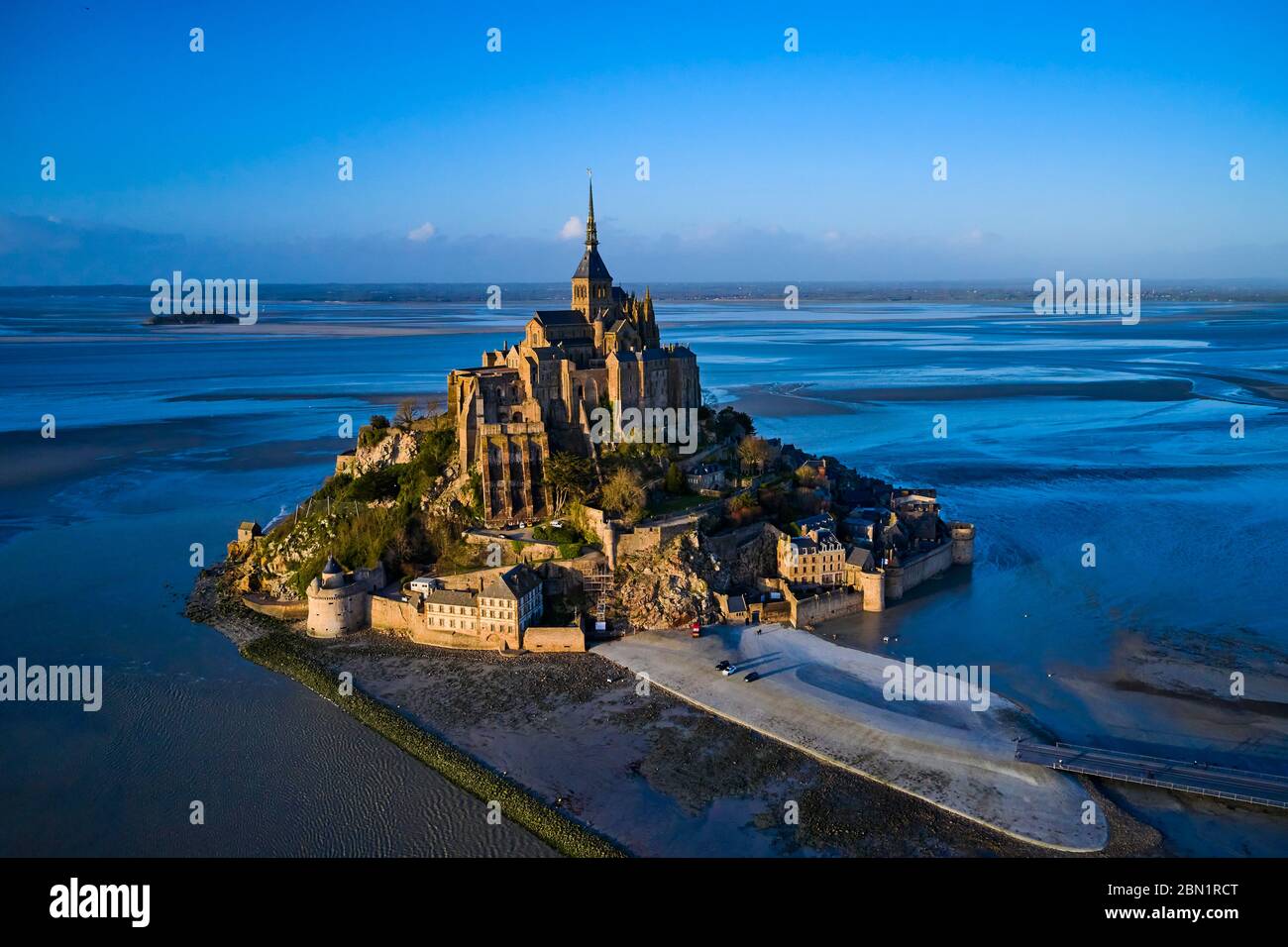 France, Normandy, Manche department, Bay of Mont Saint-Michel Unesco ...
