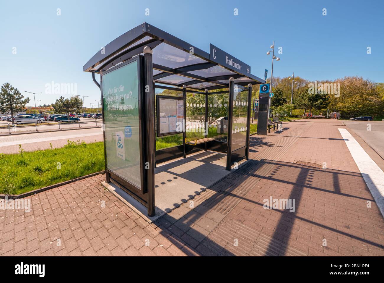 gothenburg, Sweden- May 11, 2020: Bus stop in Gothenburg Stock Photo ...
