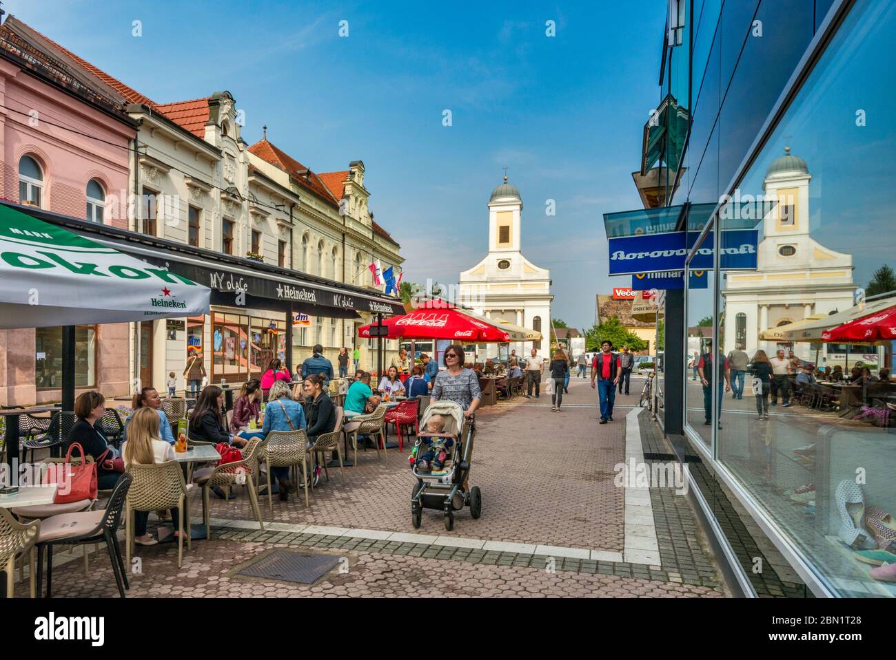 Commercial pedestrian street hi-res stock photography and images - Alamy