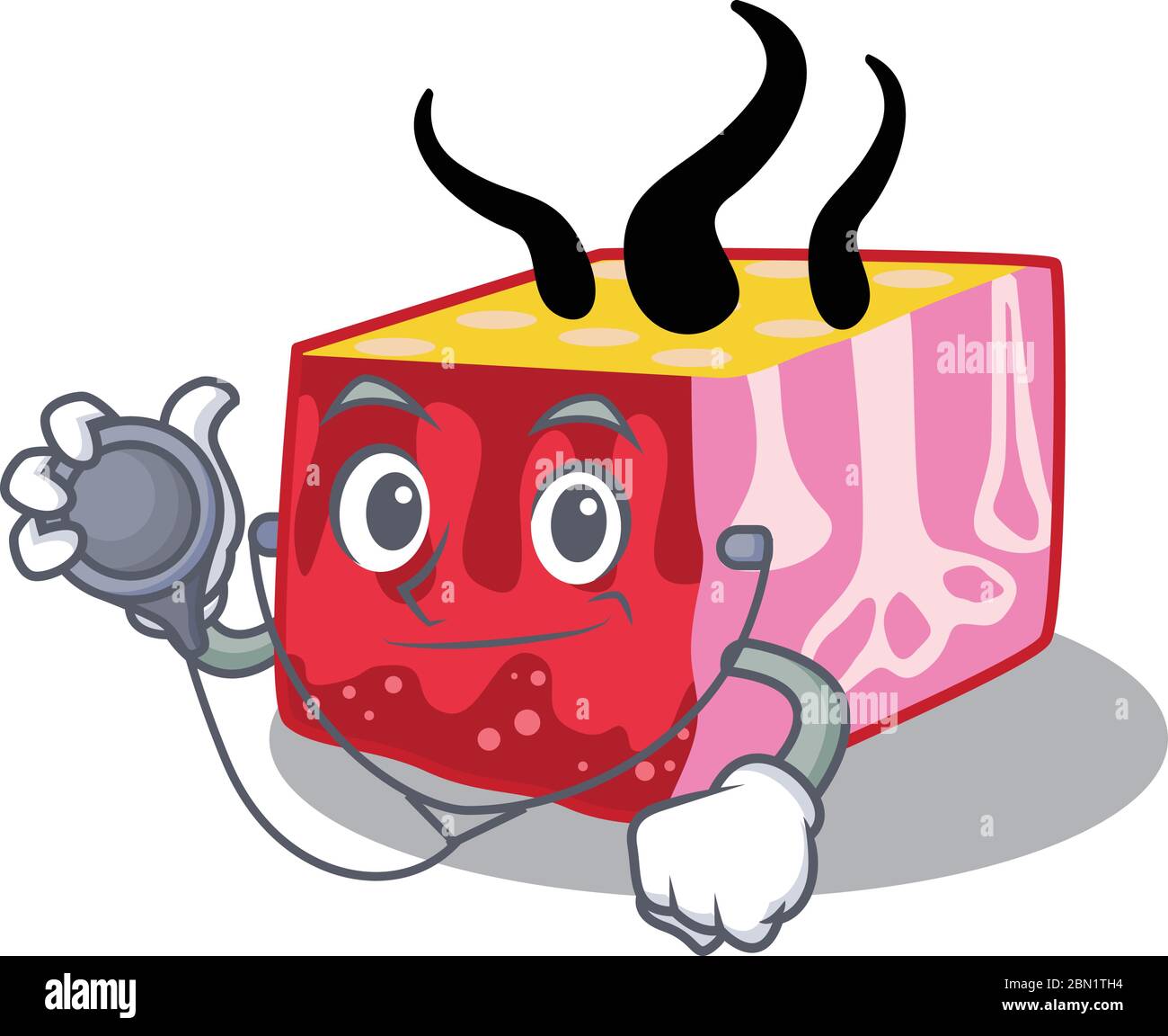 Skin in doctor cartoon character with tools Stock Vector Image & Art ...