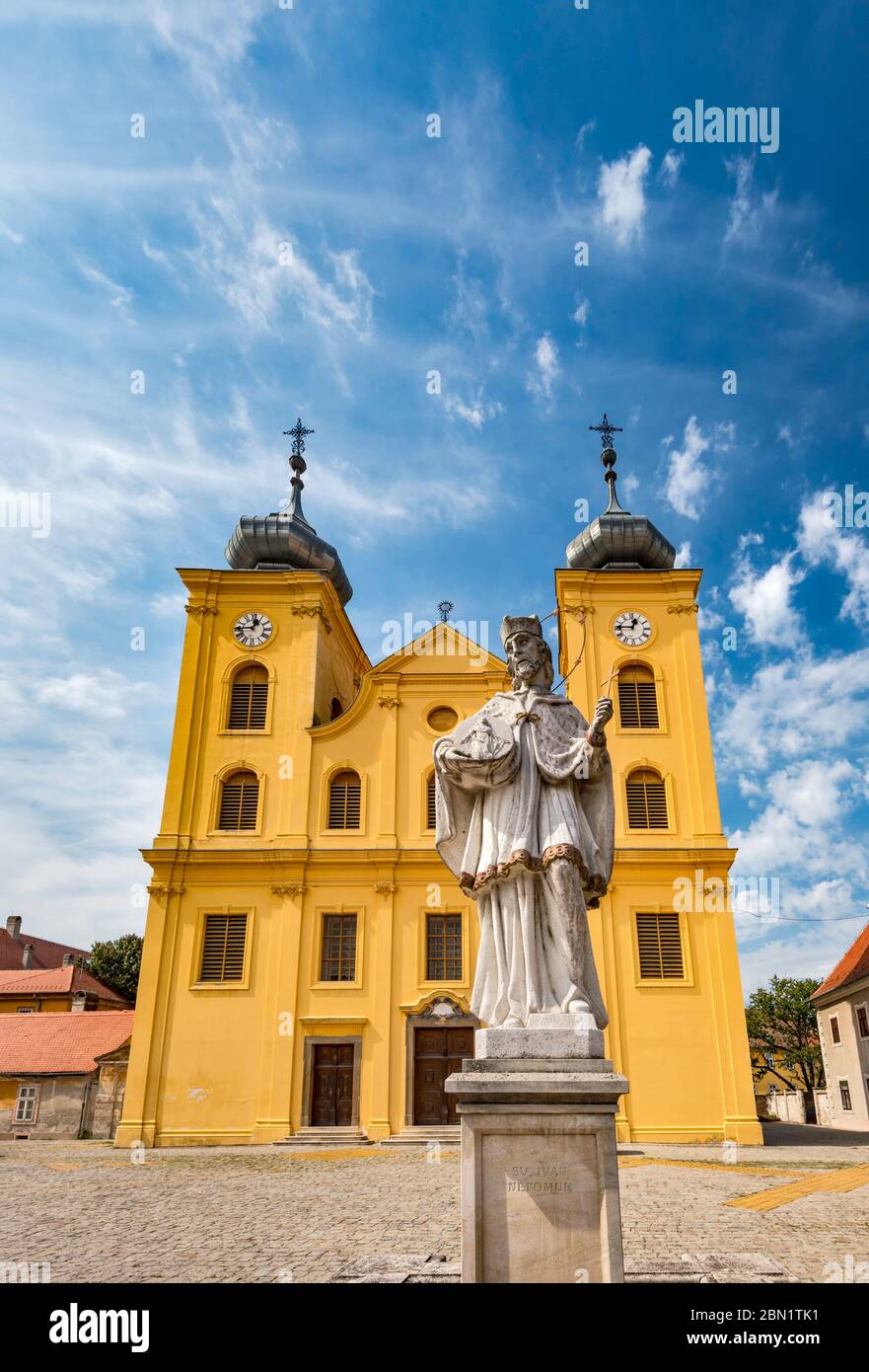 Saint John of Nepomuk statue, Church of St Michael, Baroque style ...