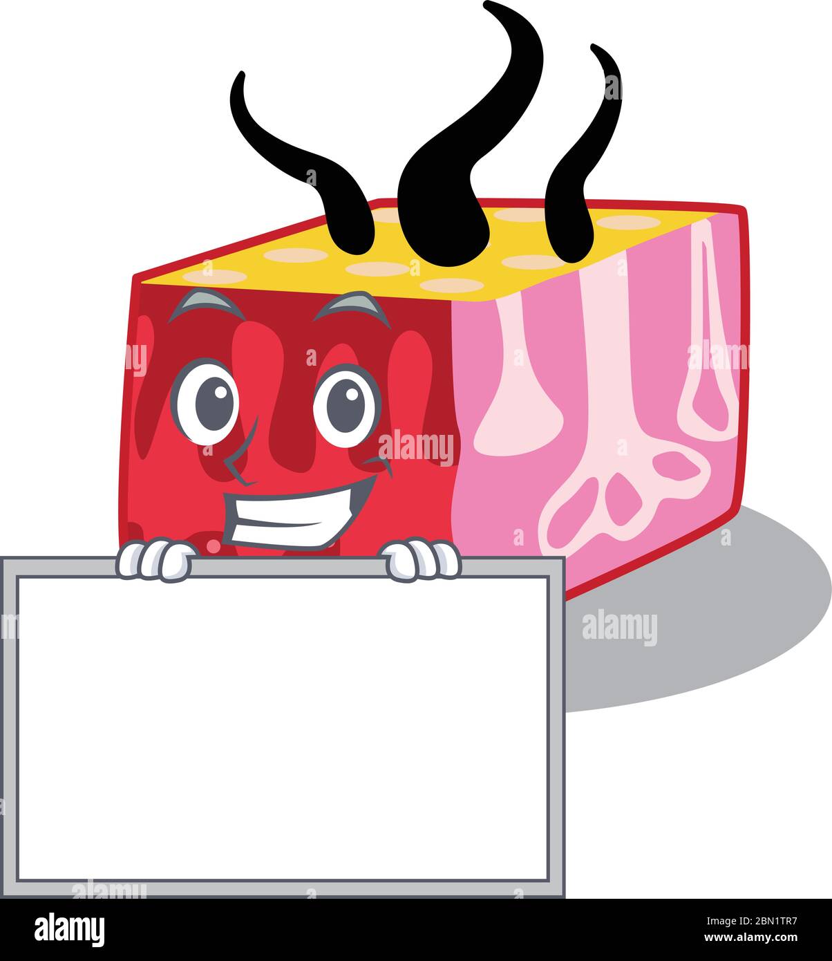 Smiling skin cartoon design style has a board Stock Vector Image & Art ...