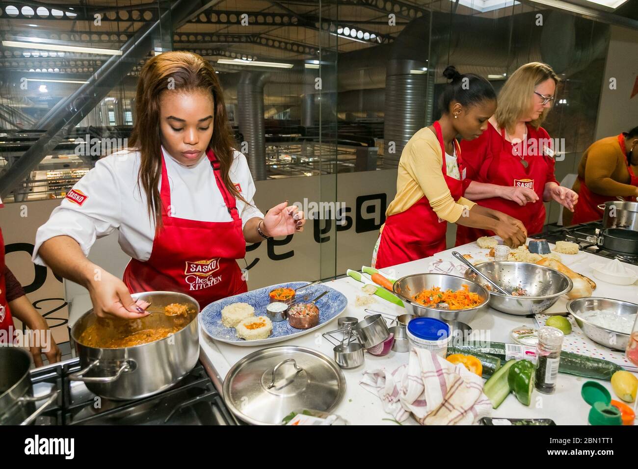 Johannesburg, South Africa - October 05, 2017: Young African women ...