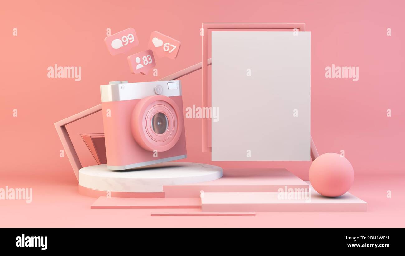 Social media frame influencer concept hi-res stock photography and ...