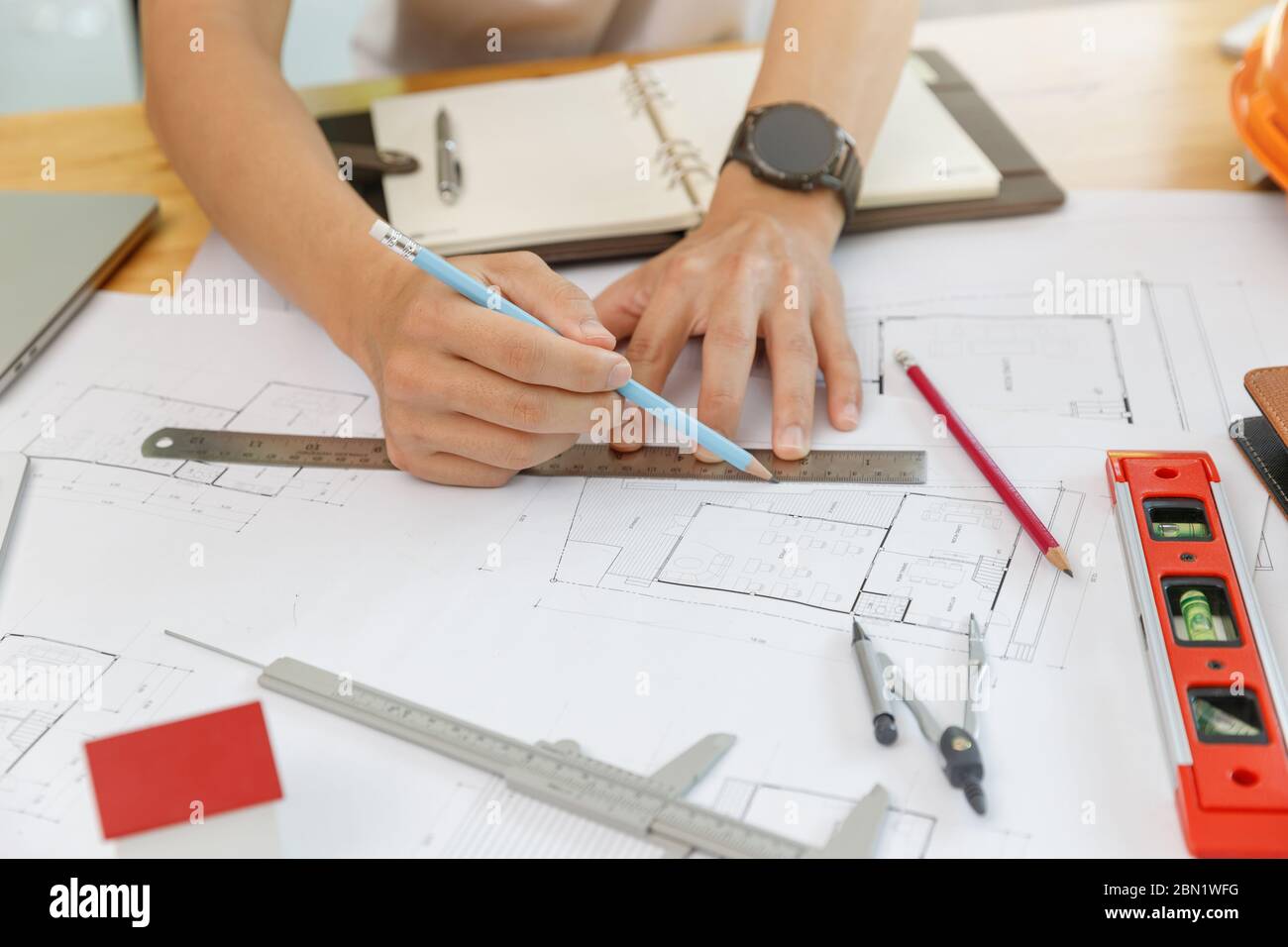 Engineer and Architect concept, Engineer Architects and Interior ...