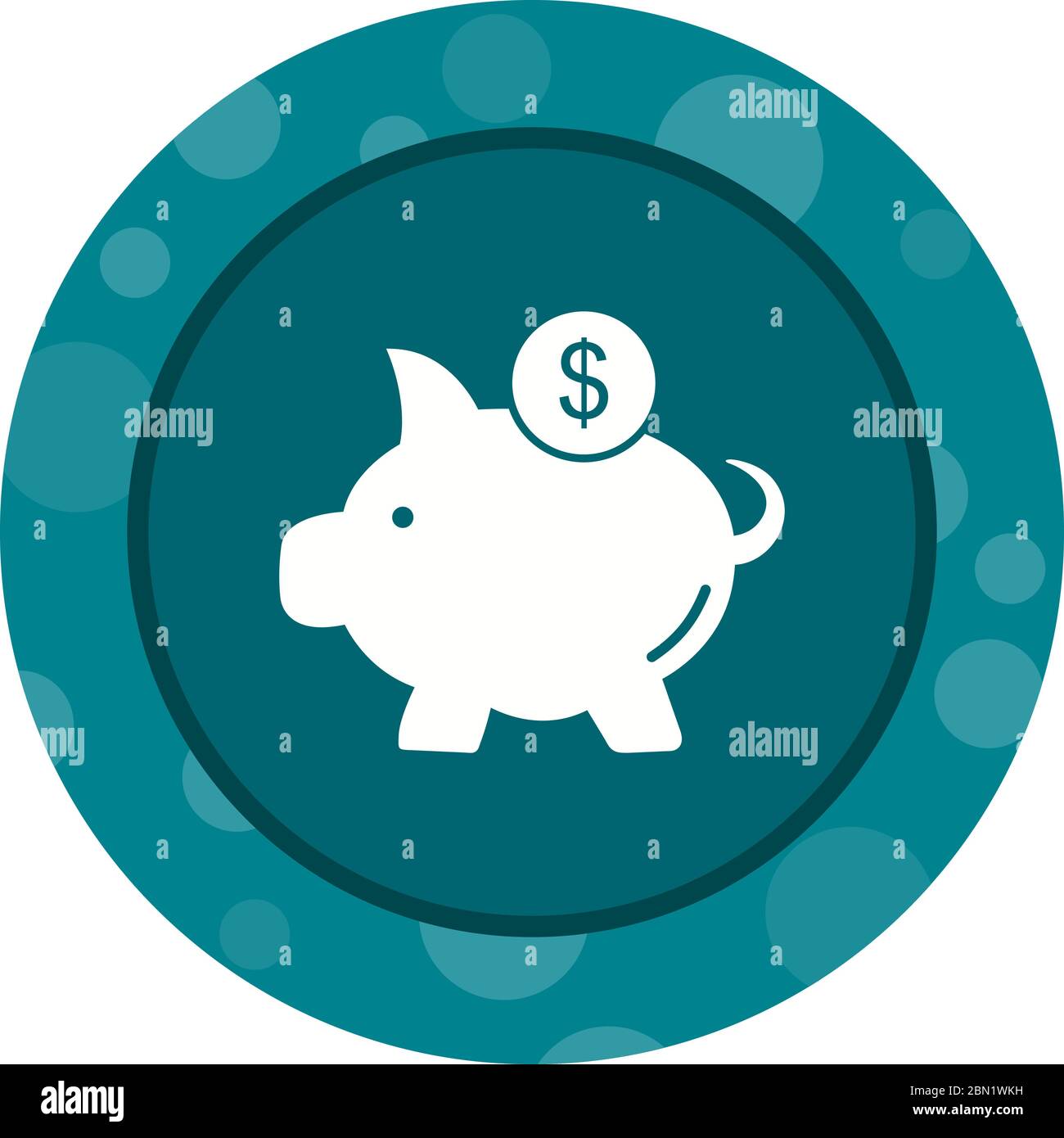 Beautiful Piggy Vector Glyph icon Stock Vector Image & Art - Alamy
