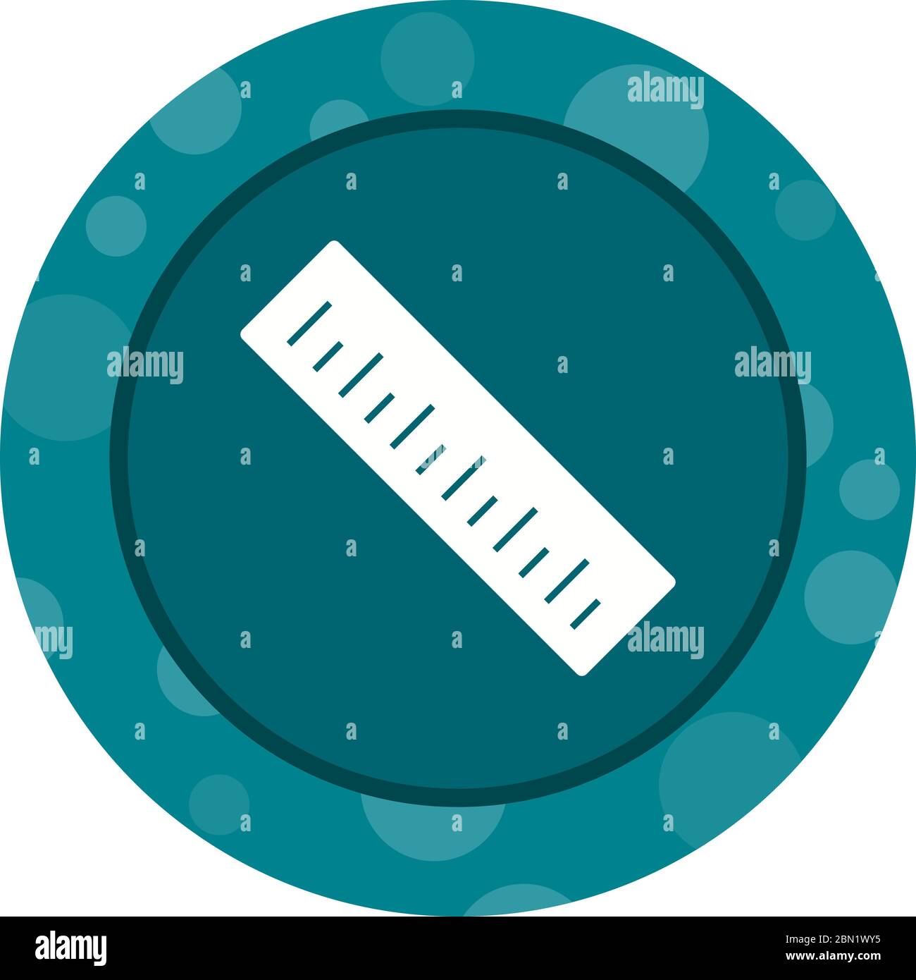 Beautiful Ruler Vector Glyph icon Stock Vector Image & Art - Alamy