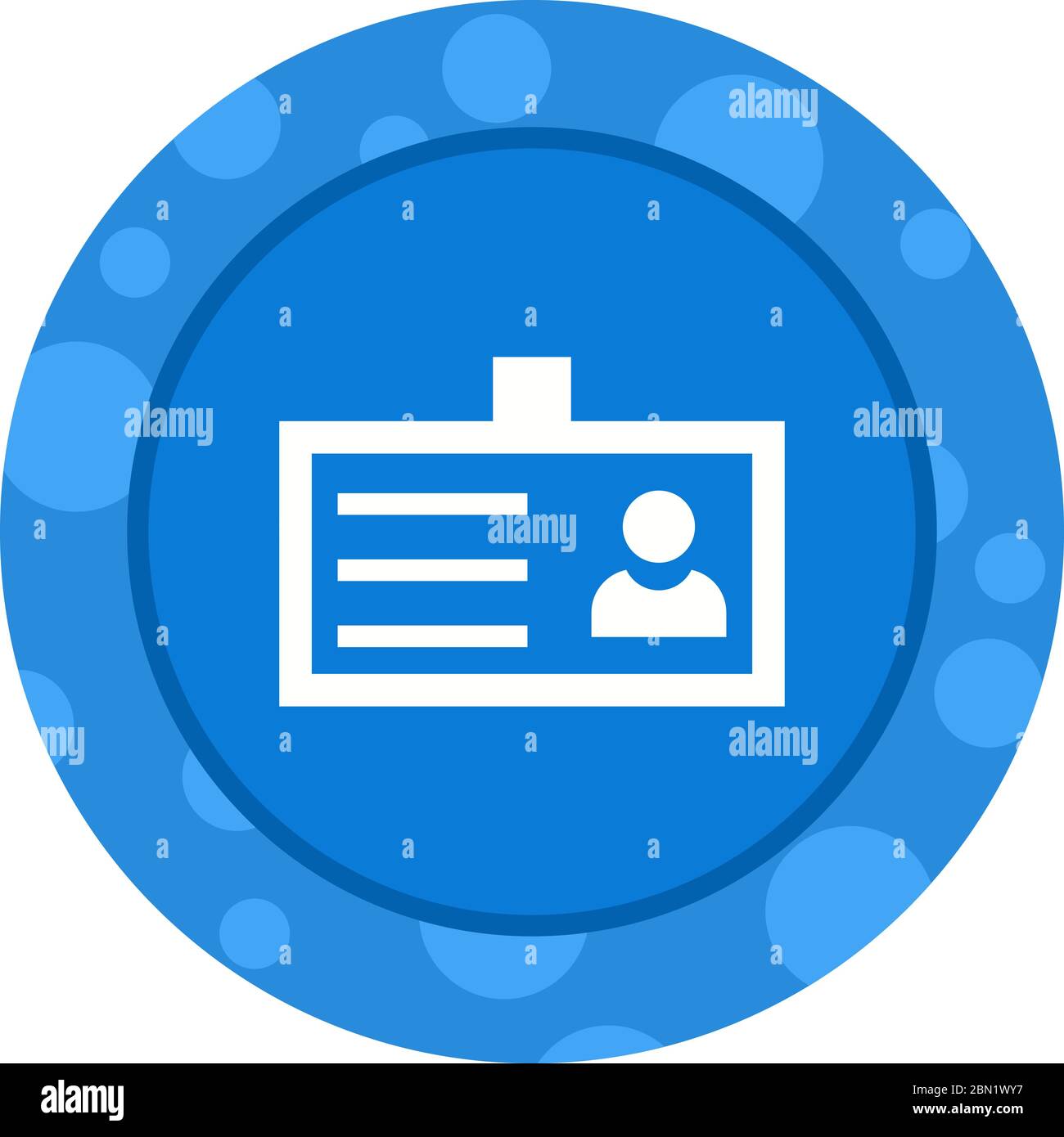Beautiful Id card Vector Glyph icon Stock Vector Image & Art - Alamy
