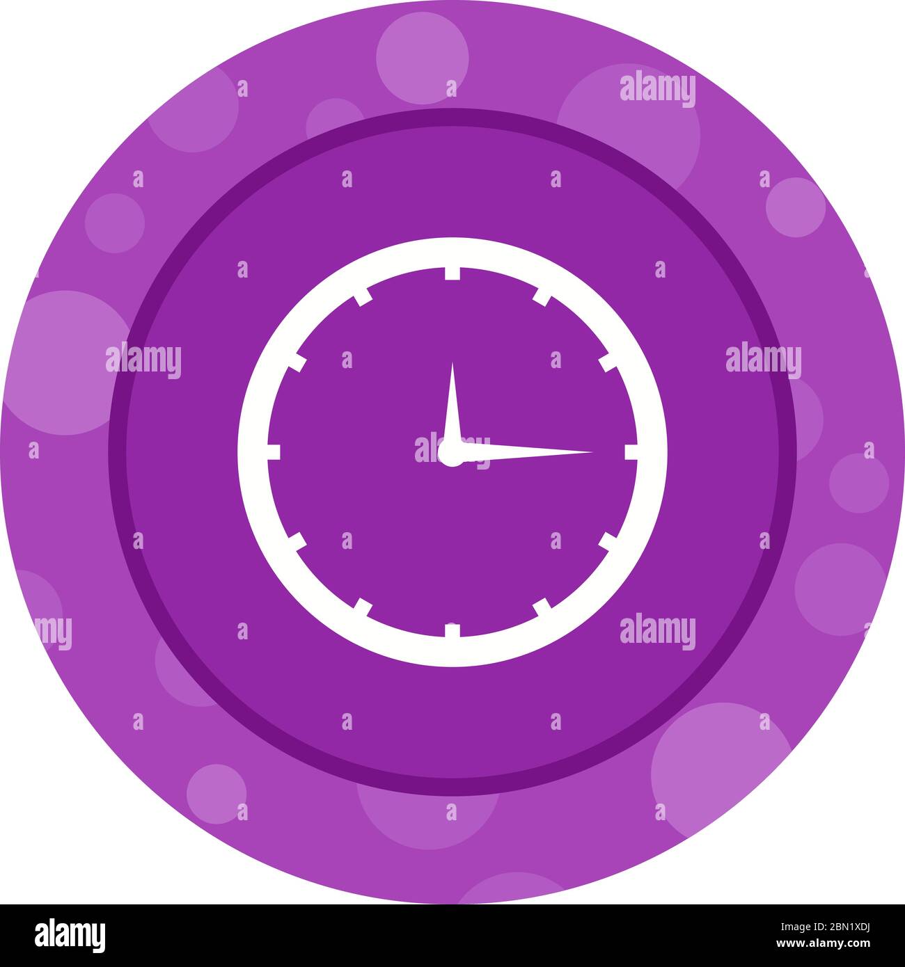 Beautiful Clock Vector Glyph icon Stock Vector Image & Art - Alamy