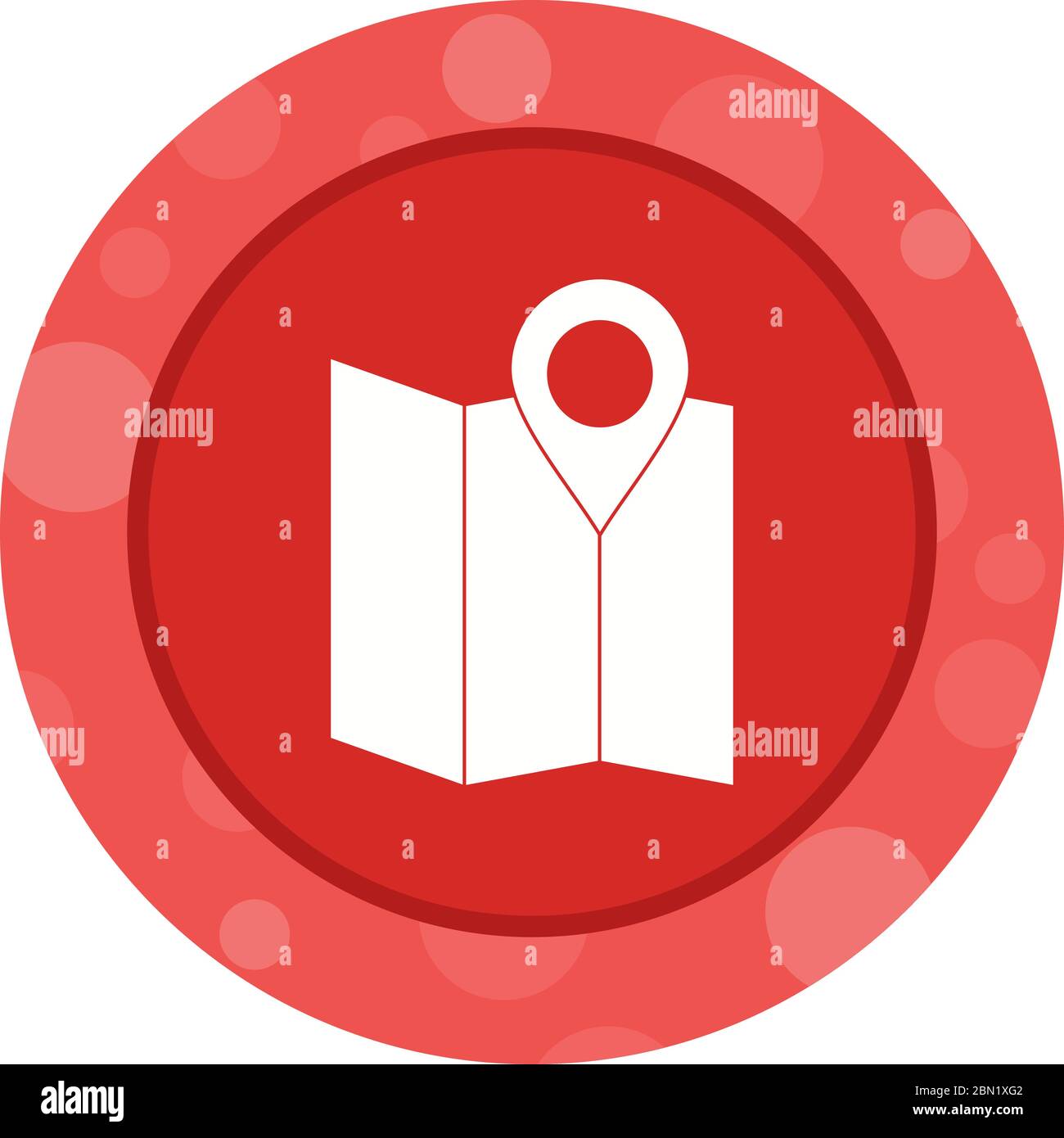 Beautiful Mark on maps Vector Glyph icon Stock Vector Image & Art - Alamy