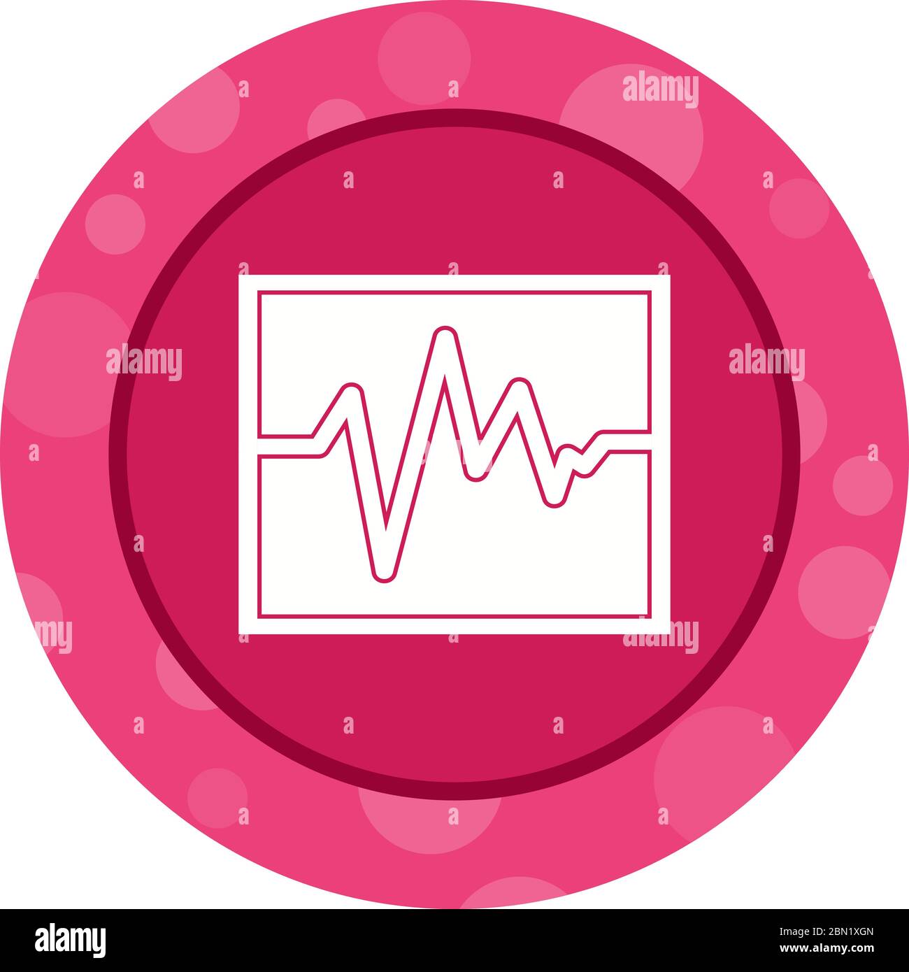 Beautiful ECG Vector Glyph icon Stock Vector Image & Art - Alamy