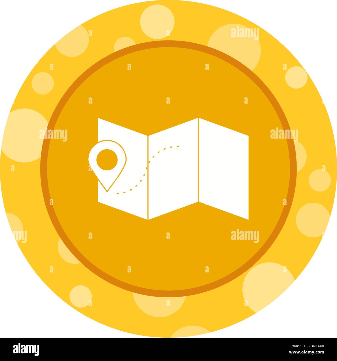 Beautiful Mark on maps Vector Glyph icon Stock Vector Image & Art - Alamy