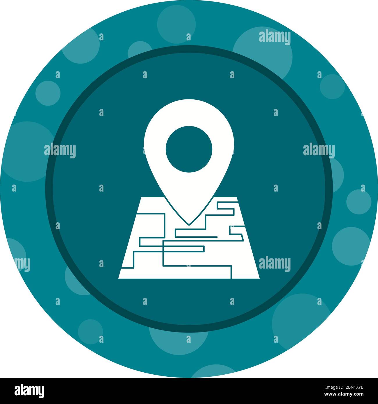 Beautiful Mark on maps Vector Glyph icon Stock Vector Image & Art - Alamy