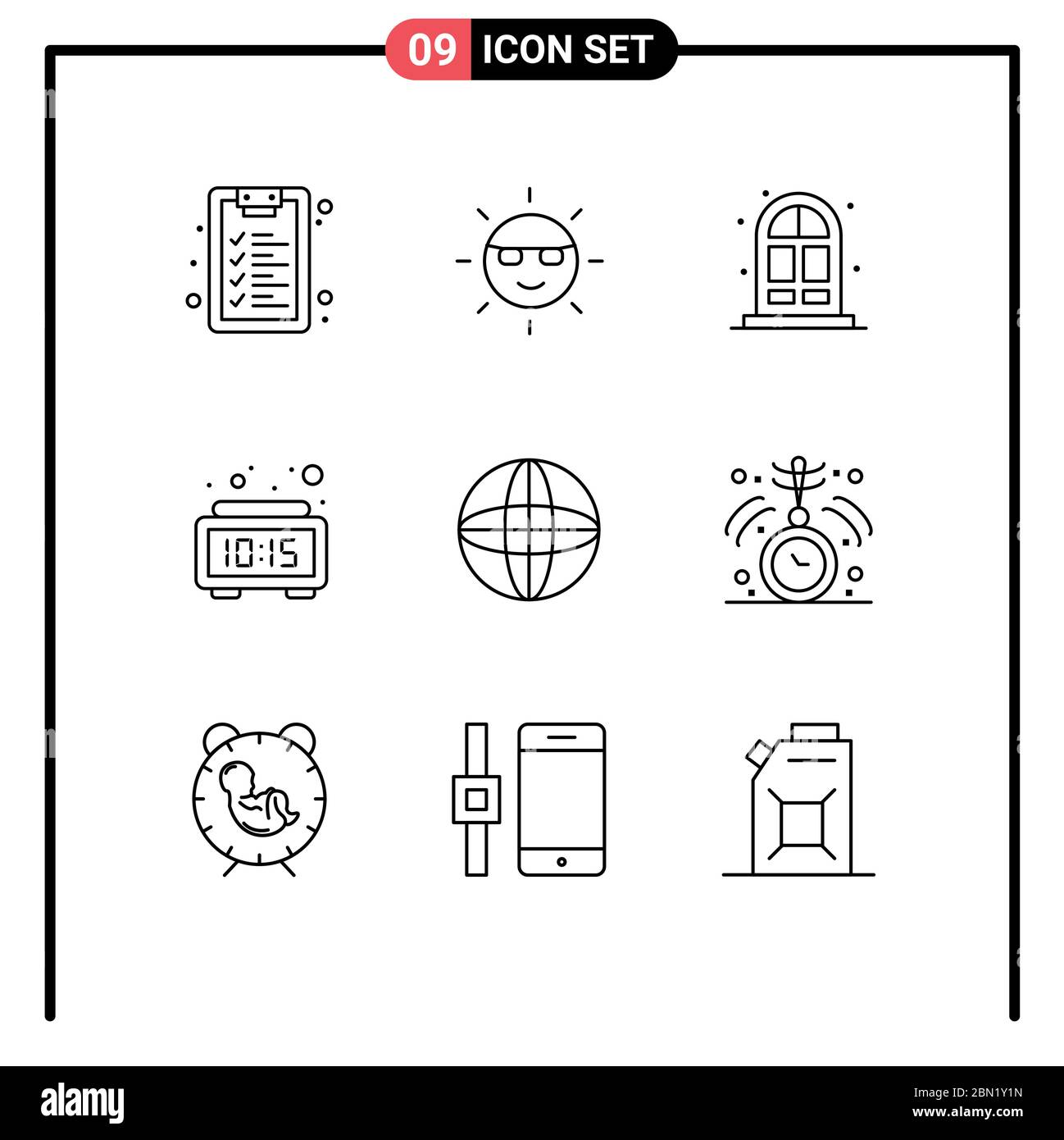 Digital world time clock hi-res stock photography and images - Alamy