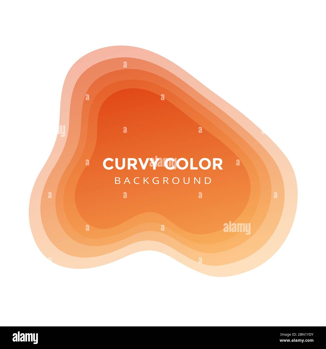 Modern liquid abstract blur blob element graphic gradient flat style ...