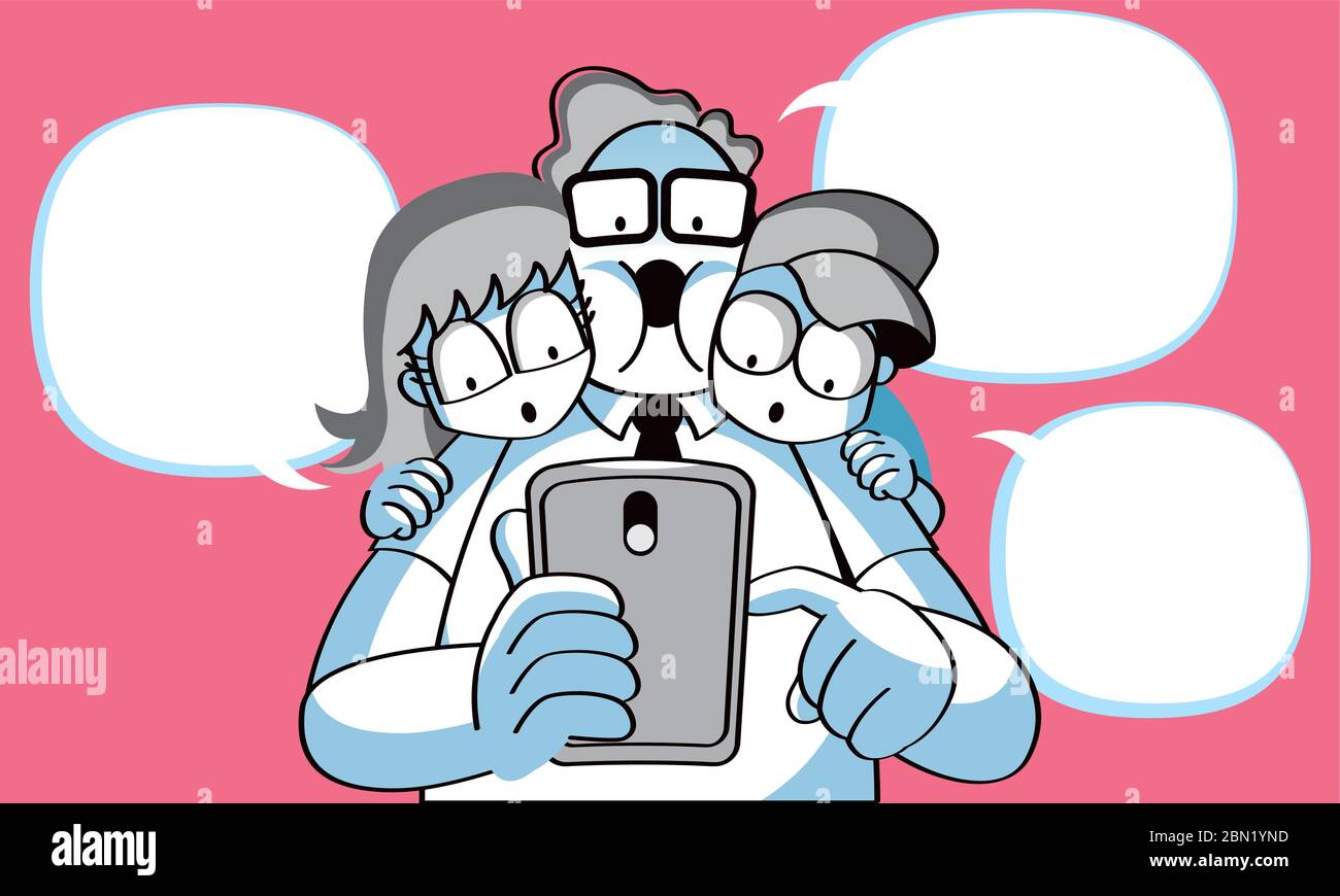 Family devices Stock Vector Images - Alamy