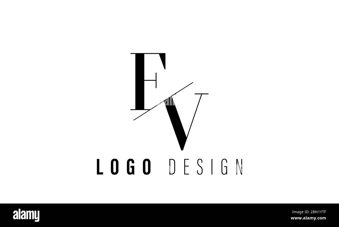 Initial letter logo EV, VE, logo template Stock Vector Image & Art - Alamy