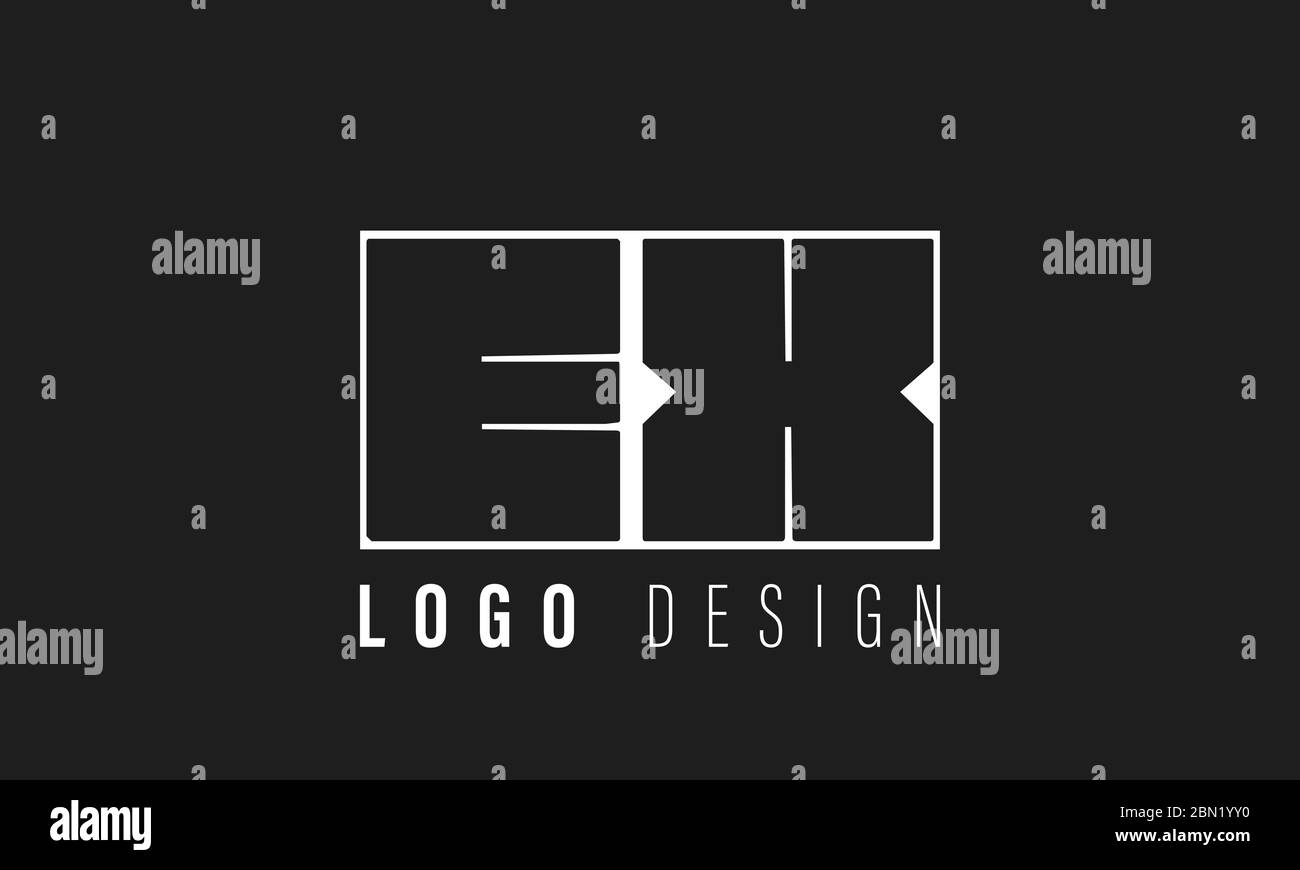 EX letter with house Logo Template Design Vector, Emblem, Design ...