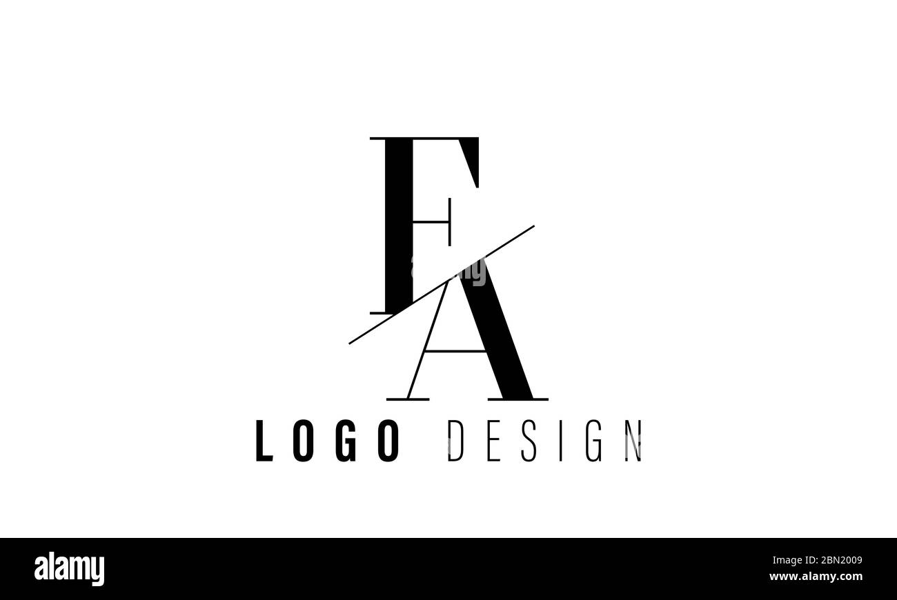 Letter AE EA Logo design vector template. Luxury Fashion Technology ...