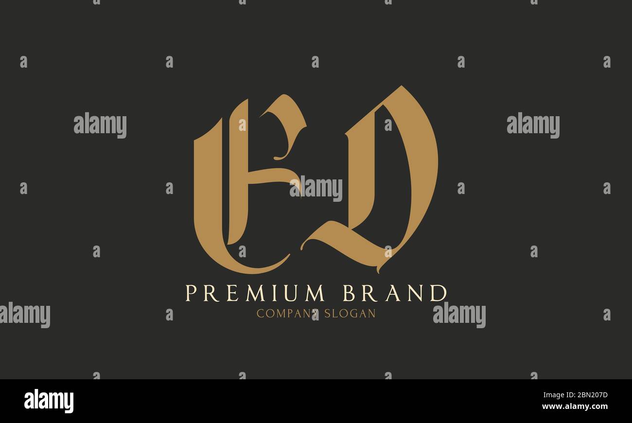 ED letter Logo Design Template Vector Stock Vector Image & Art - Alamy