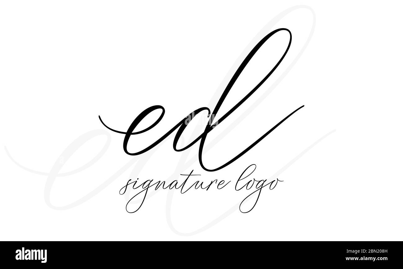 ED letter Logo Design Template Vector Stock Vector Image & Art - Alamy