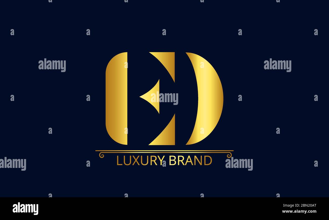 ED letter Logo Design Template Vector Stock Vector Image & Art - Alamy