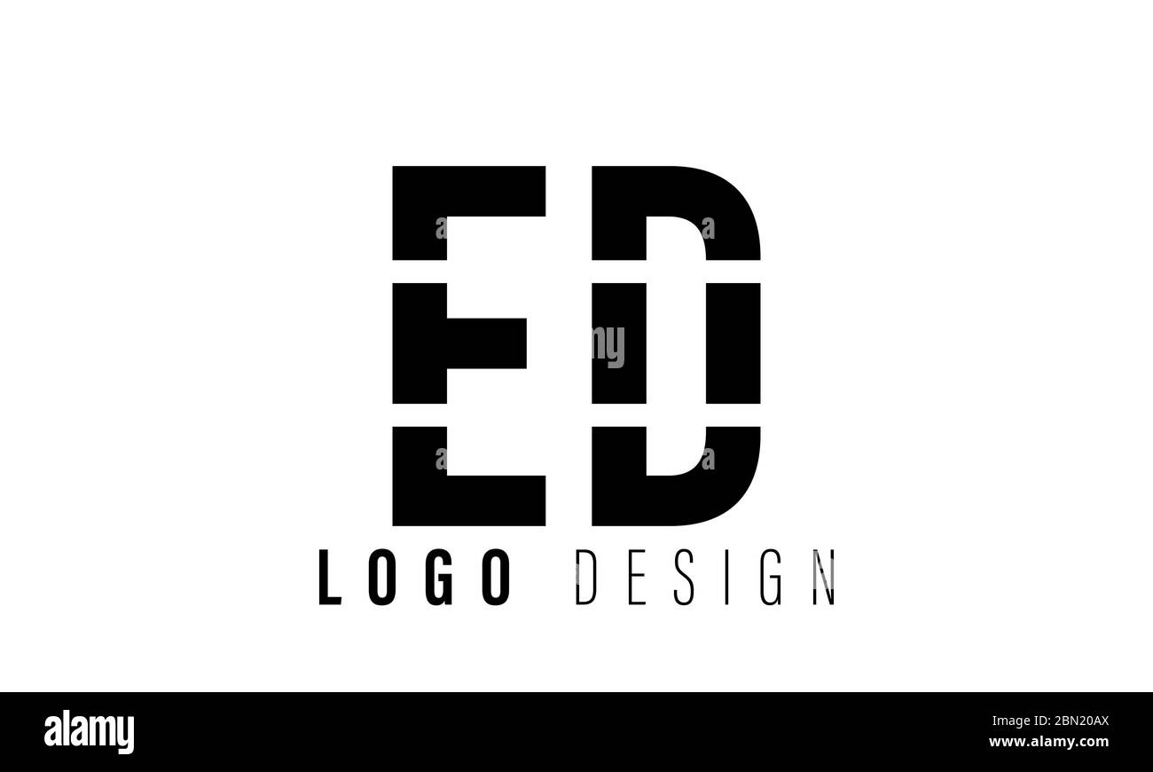 ED letter Logo Design Template Vector Stock Vector Image & Art - Alamy