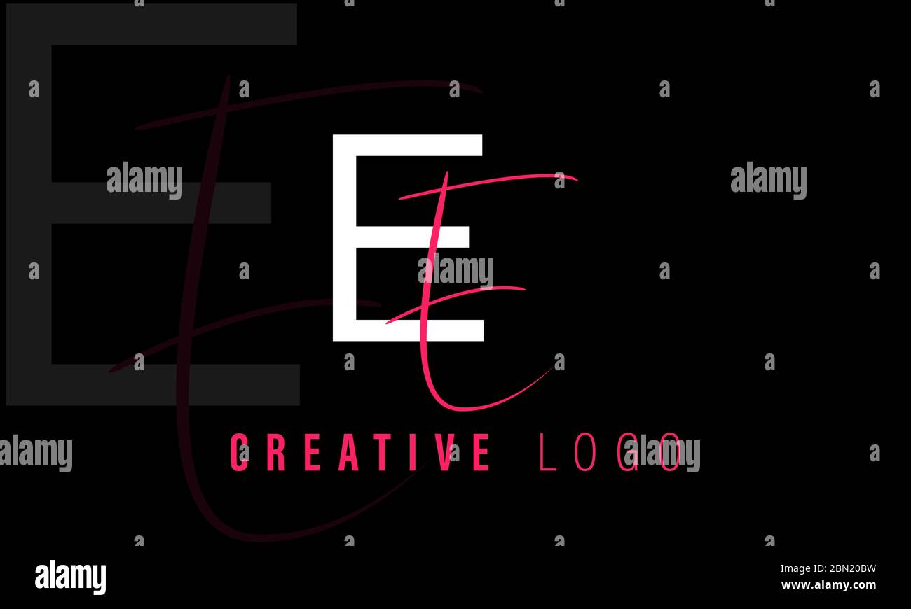 EE Monogram Logo / EE Negative Spaces Logo / E in E Logo Stock Vector ...