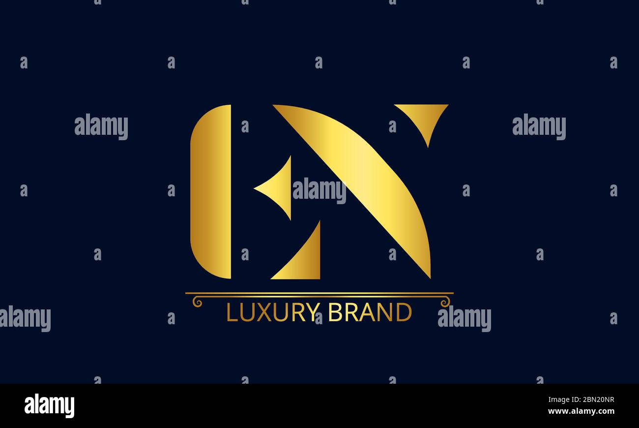 EN Letter Logo Design Template Vector Stock Vector Image & Art - Alamy