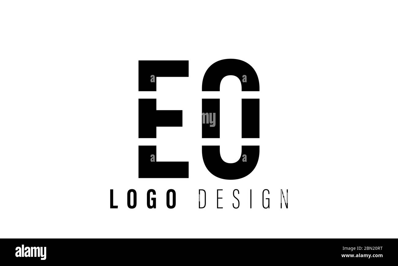 Initial EO Letter Linked Logo. Creative Letter EO Modern Business Logo Vector Template. Initial ...