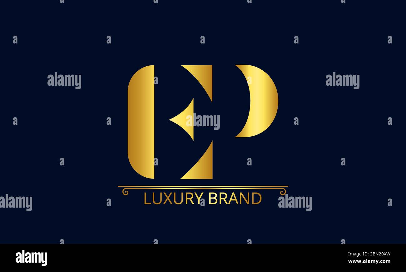 EP logo initial letter design template vector Stock Vector Image & Art ...