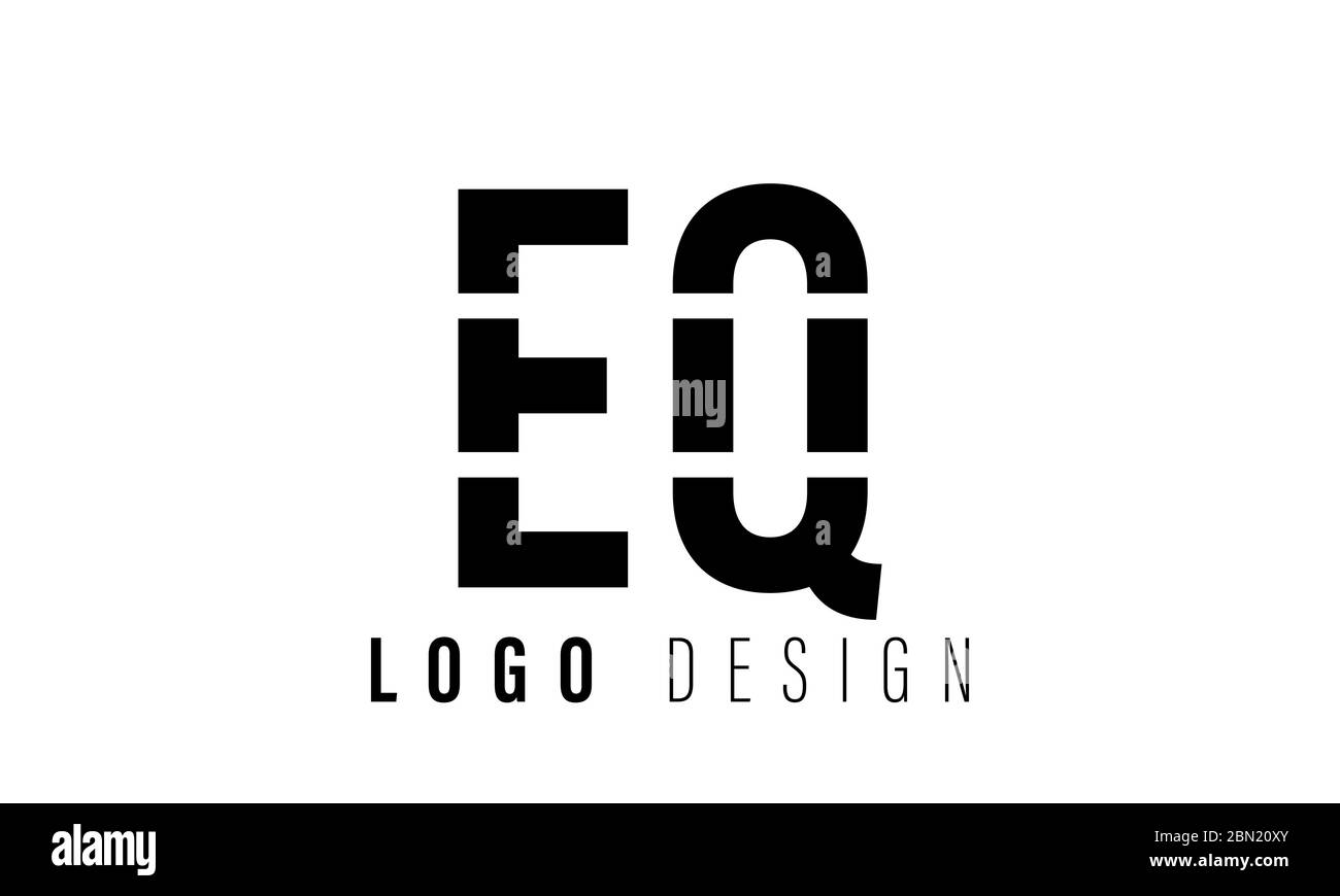Simple initial EQ letter logo design idea Stock Vector Image & Art - Alamy