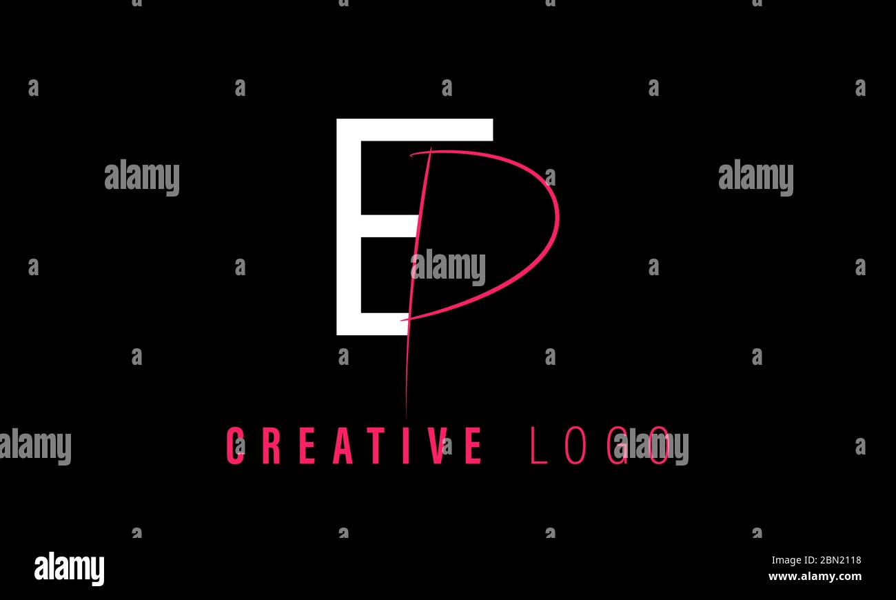 EP logo initial letter design template vector Stock Vector Image & Art ...
