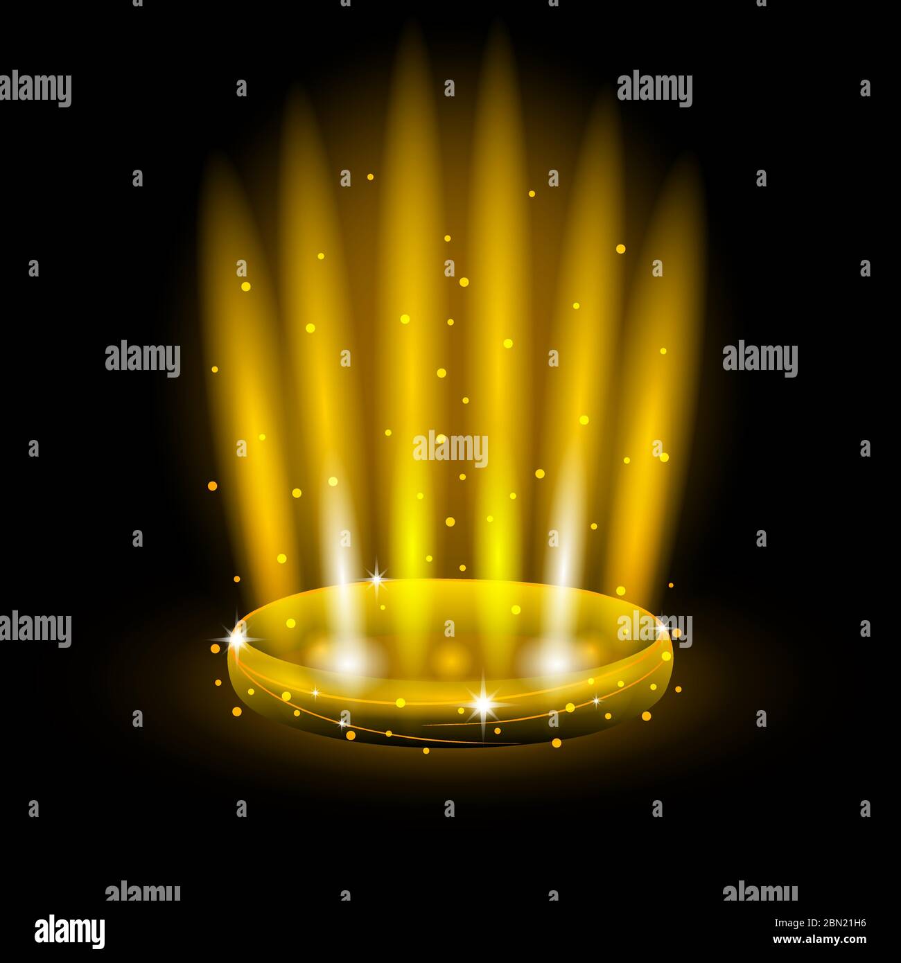 Golden light ring effect free vector Stock Vector Image & Art - Alamy