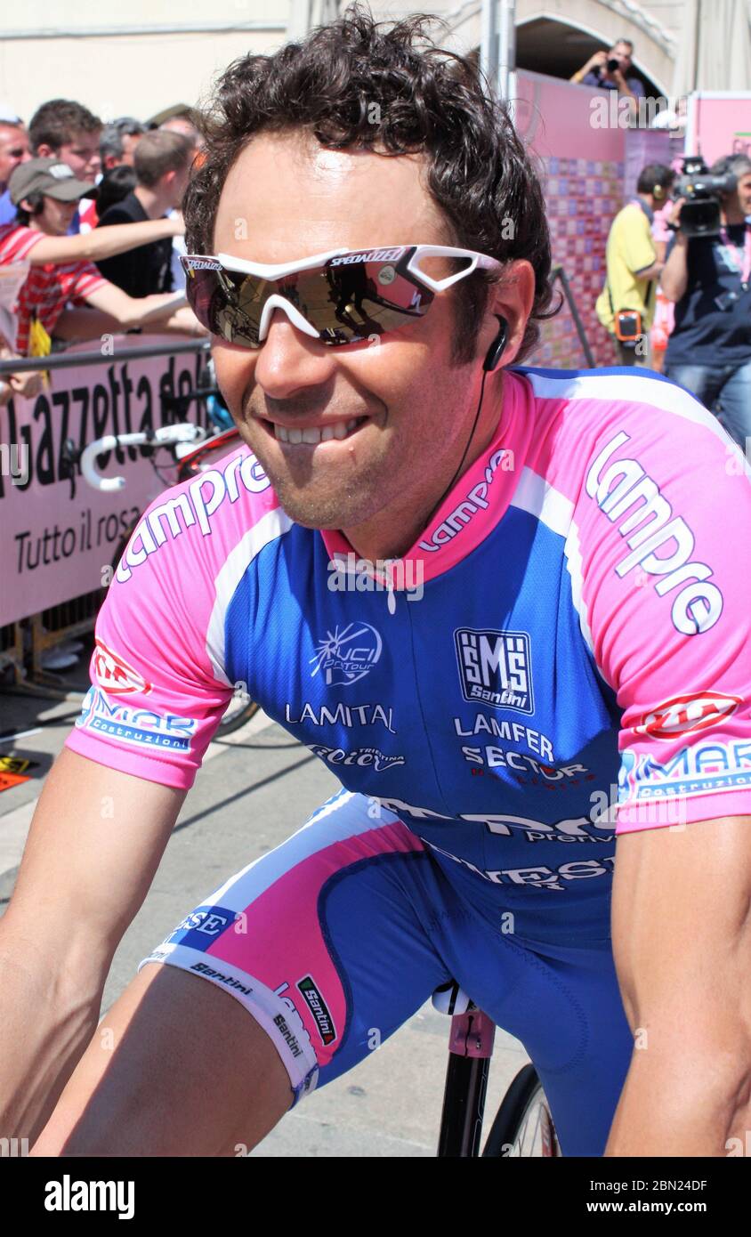 Gilberto Simoni of Lampre-Farnese Vini During Tour d'Italie Mestre ...